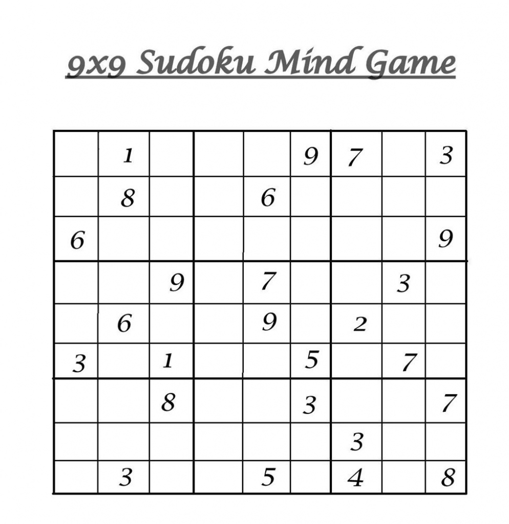 Easy Sudoku For Kids 4 4 6 6 9 9 9 X 9 Sudoku Printable Sudoku Printables