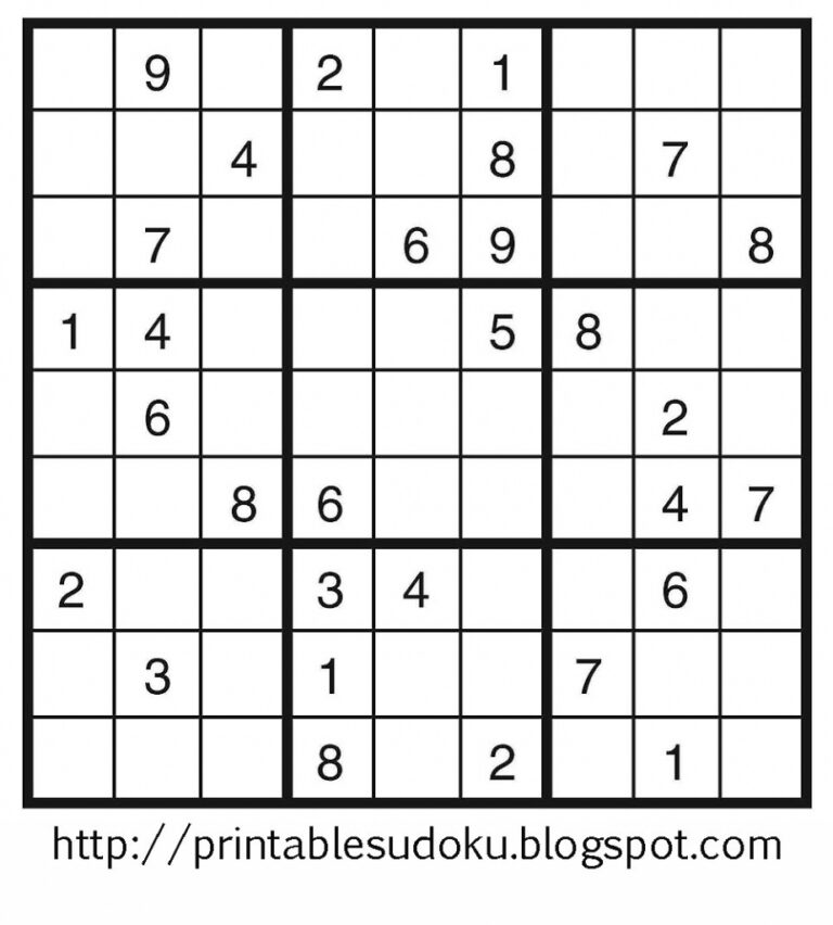 Printable Sudoku Puzzles Krazydad Printable Crossword Puzzles Sudoku