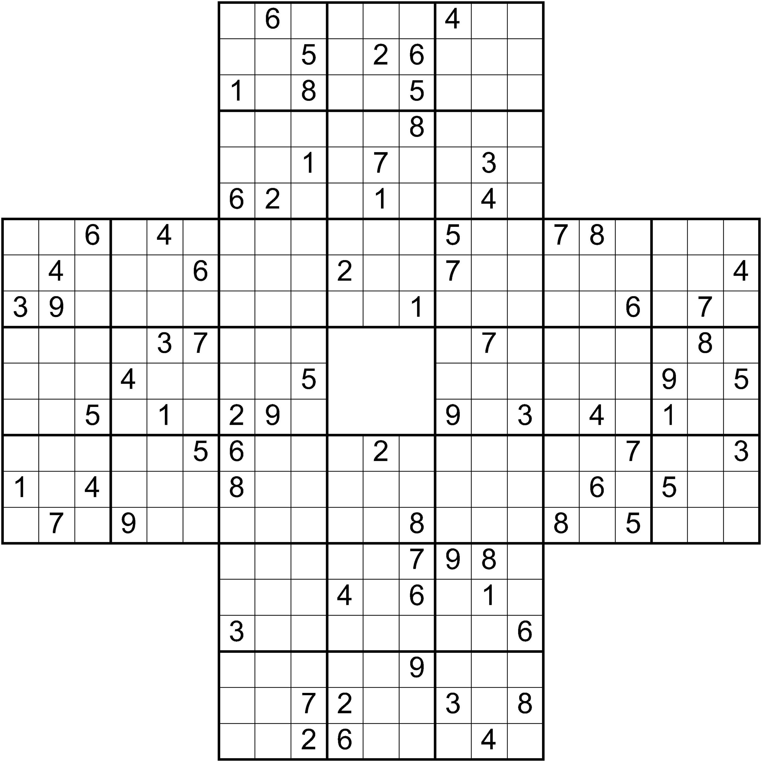 Printable Multi Sudoku Puzzles Sudoku Printables