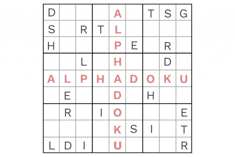 Sudoku Wikipedia Printable Sudoku Letters And Numbers Printable ...